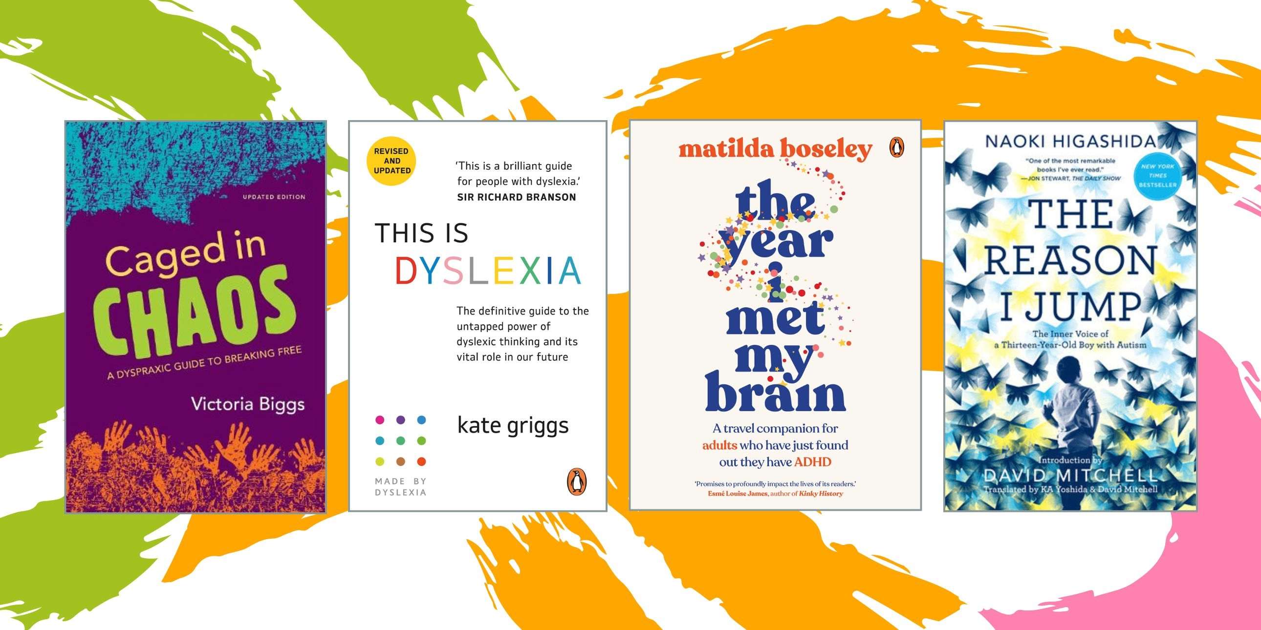 Four excellent books about ADHD, autism, dyslexia, and dyspraxia